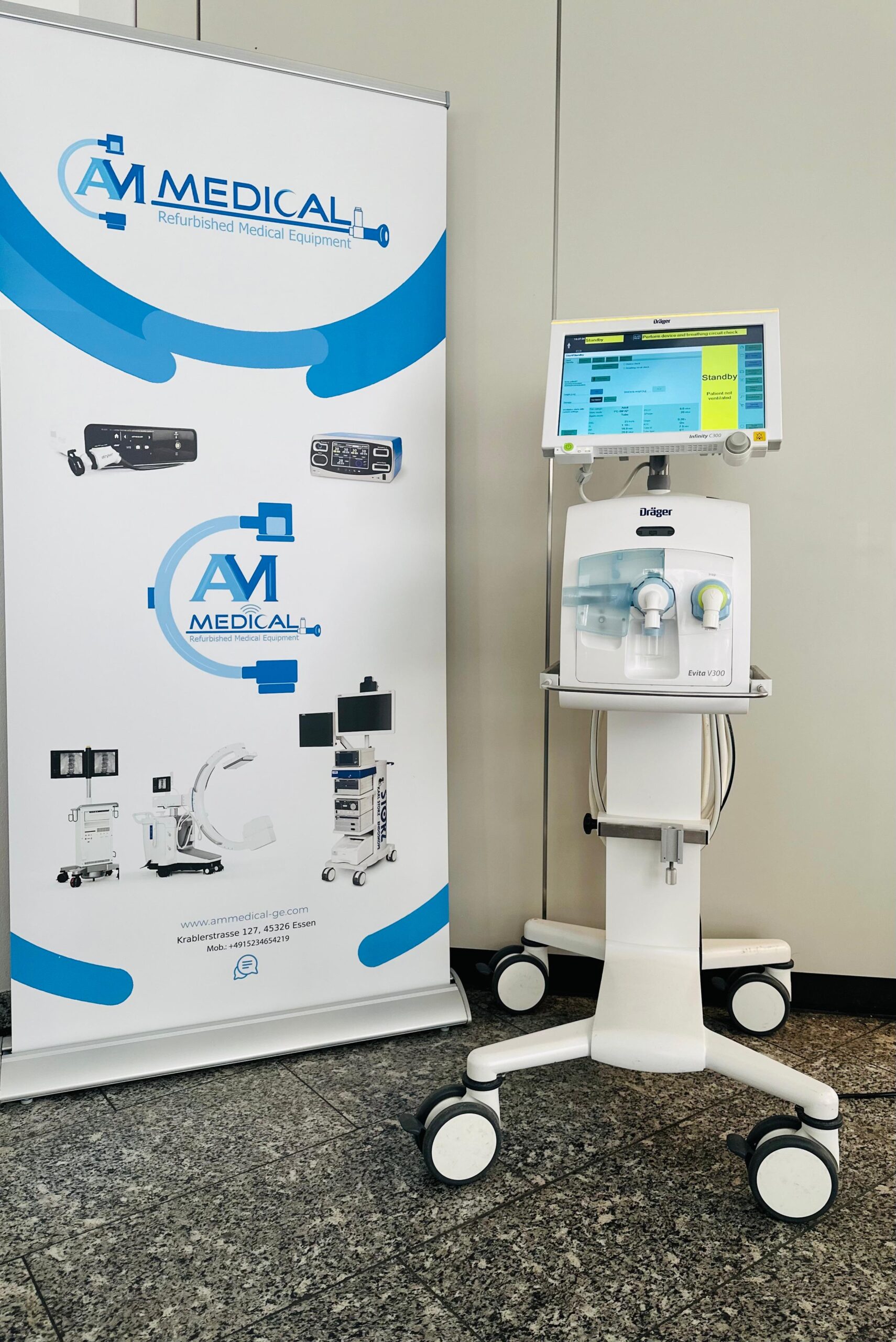 DRAEGER Evita V300 Ventilator – AM MEDICAL Germany